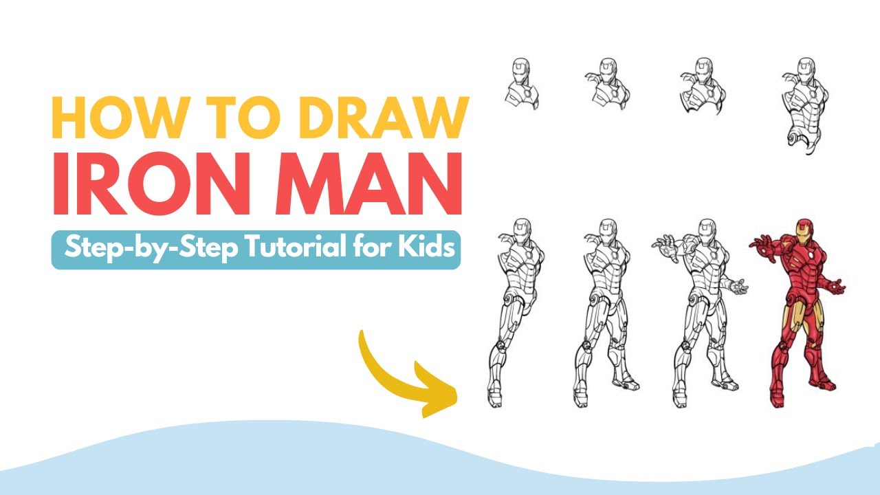 How to Draw Iron Man – A Step-by-Step Guide - YouTube