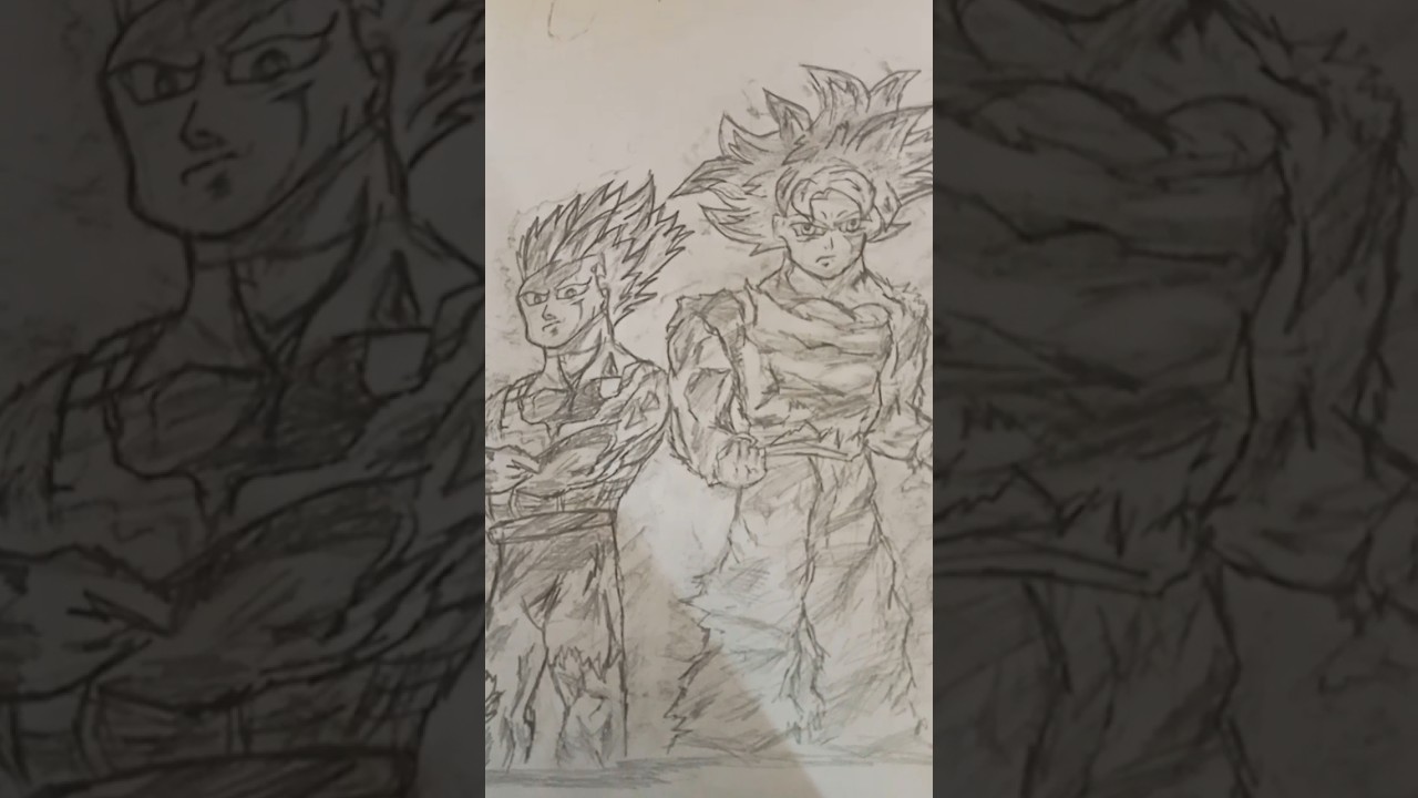 Goku(UI) Vegeta (UEO) DRAWING 🔥🔥 - YouTube