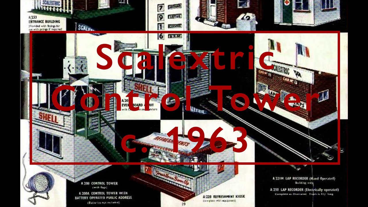 Scalextric Control Tower, c. 1964 - YouTube