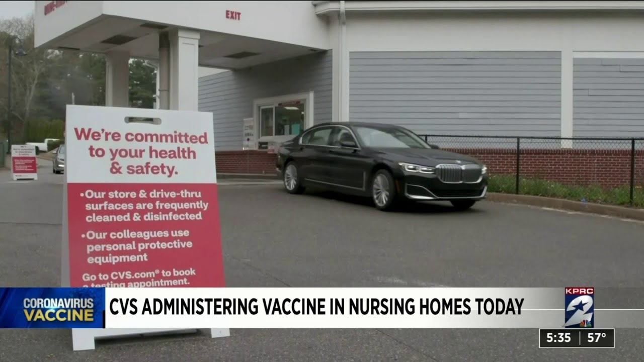 CVS administering vaccine in nursing homes Monday - YouTube