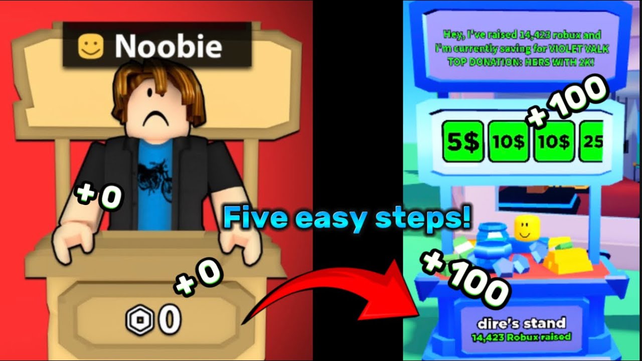 How to raise ROBUX EASILY in roblox pls donate - YouTube
