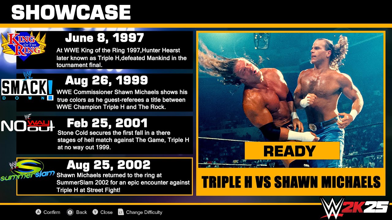 WWE 2K25: Triple H Showcase Mode Concept! - YouTube