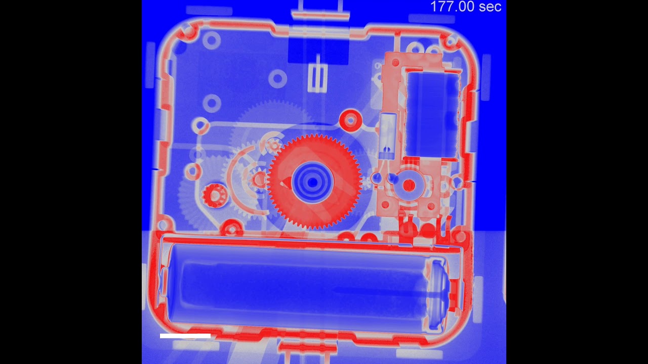 Real-time X-Ray videography of a working clock - YouTube