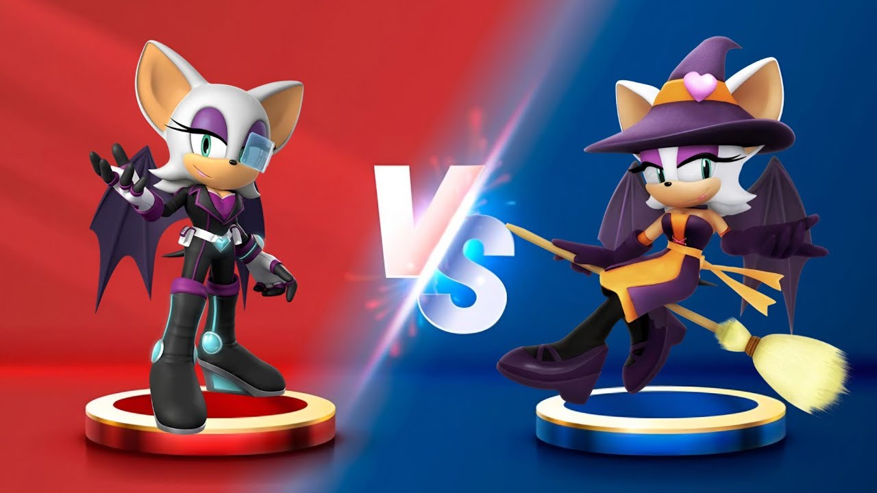 Sonic Dash - Witch Rouge VS Elite Agent Rouge - Movie Sonic vs All ...