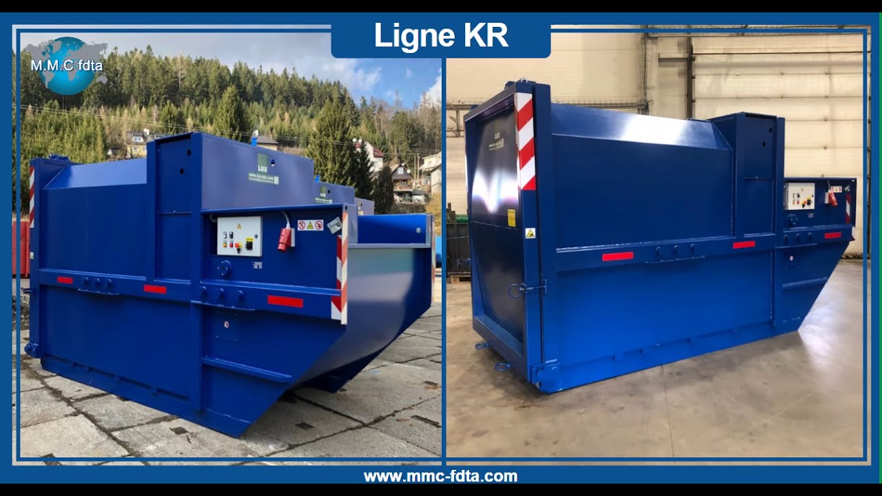 Compacteurs mobiles à déchets, rotatif à palettes ou à poussoir bélier ...