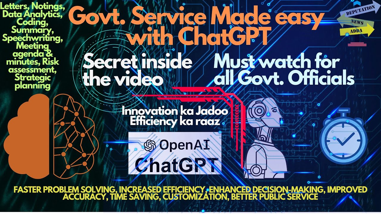 ChatGPT: Empowering Govt. officials I How to use ChatGPT for Office ...