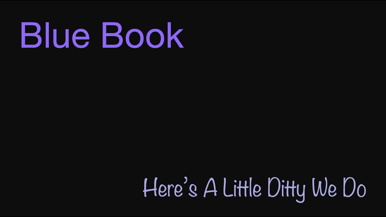 Here's A Little Ditty We Do - YouTube