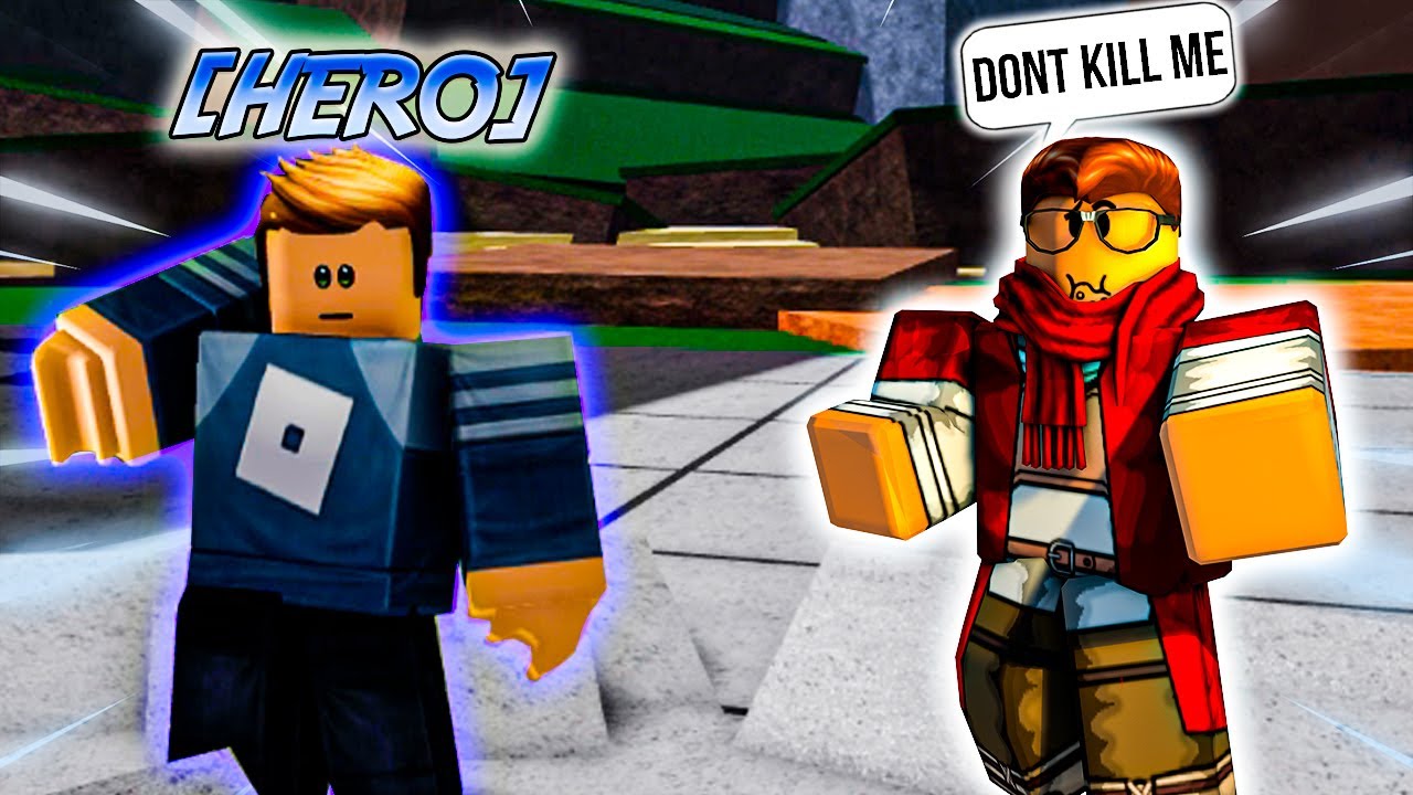 HERO MEETING NOOB In The Strongest Battlegrounds! - YouTube