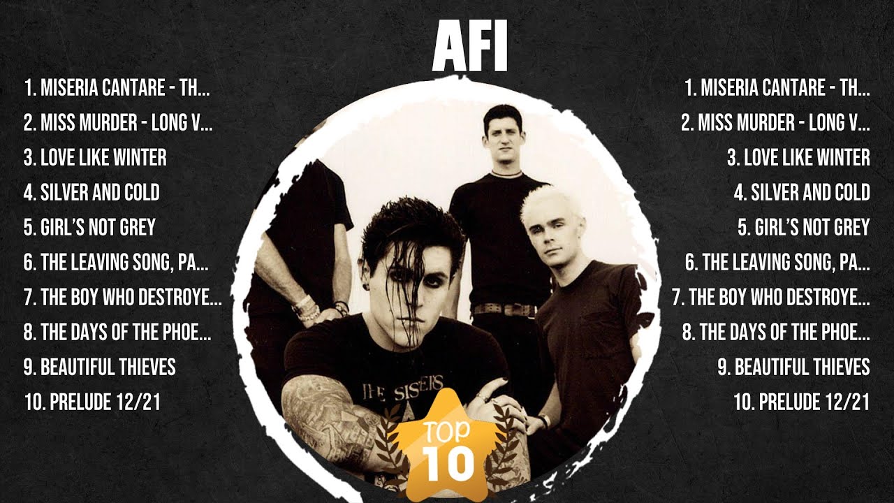 AFI The Best Music Of All Time ️ Full Album ️ Top 10 Hits Collection ...