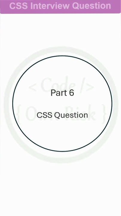 CSS Most important Question answers part - 6 - YouTube