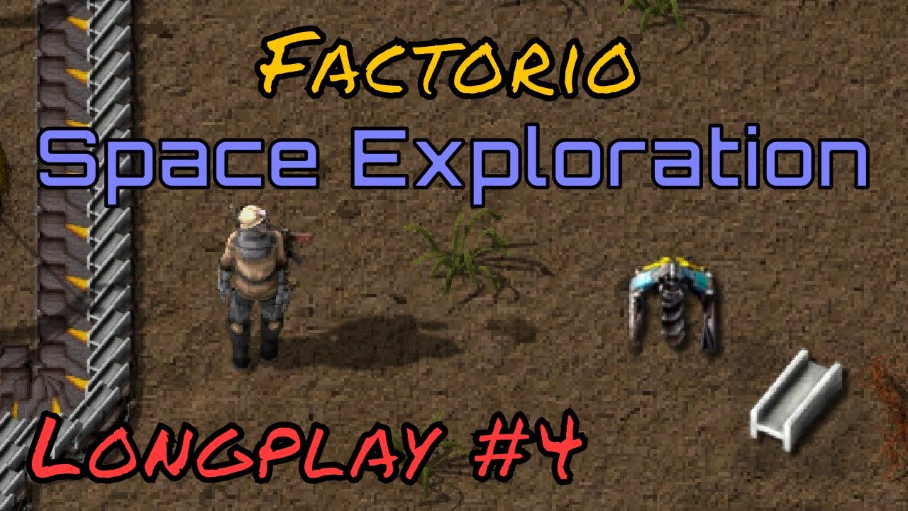 Factorio Space Exploration Longplay #4 - Steel and Mining - YouTube