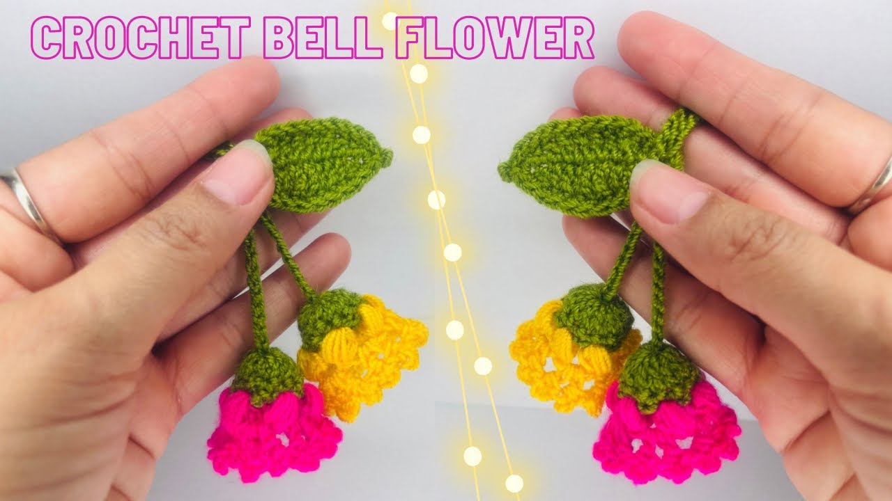 Crochet beautiful bell flower | crochet bell flower keychain | easy ...