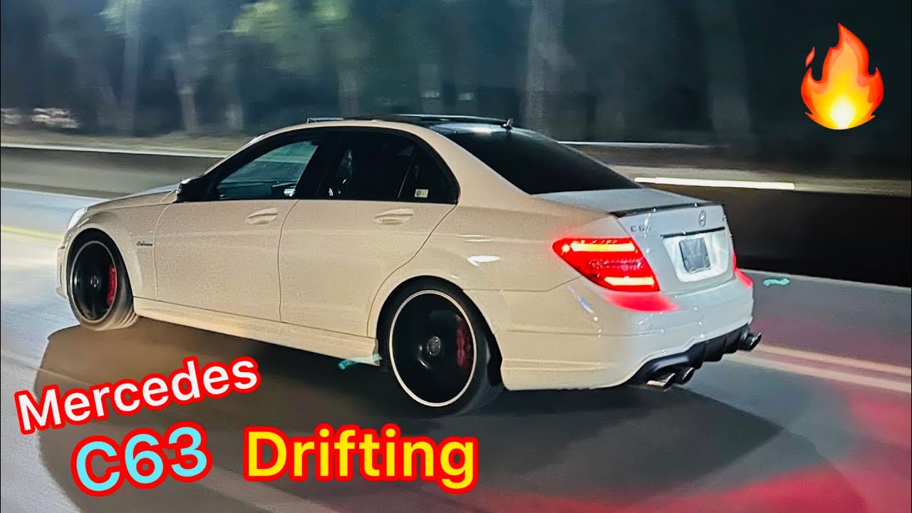 Mercedes C63 drifting | Loudest sound | Drift build Mercedes AMG 😱 ...