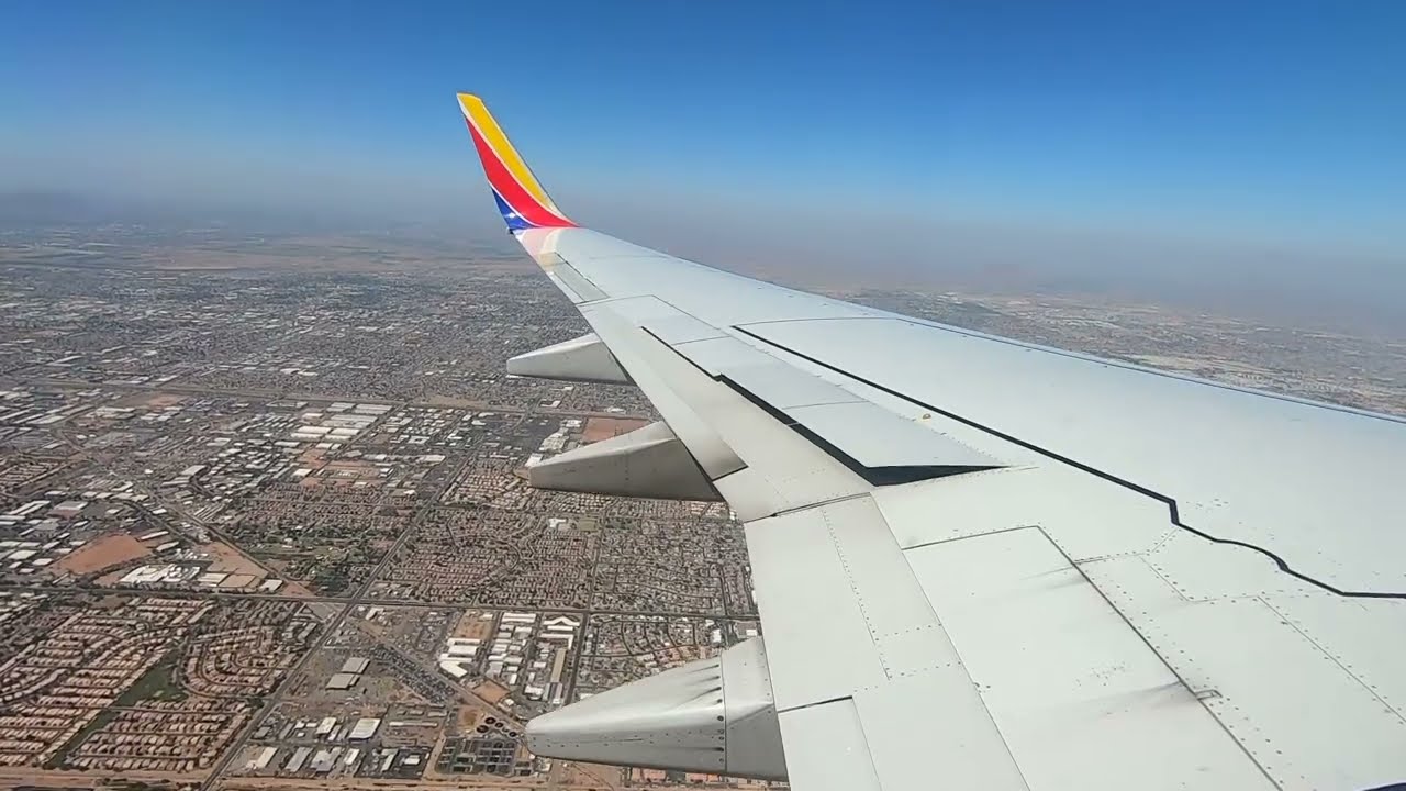 Sunny Phoenix Landing - Deja Vu - Southwest Airlines 737-700 Landing in ...