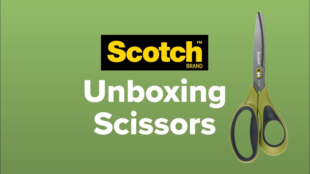 Save time and blades with Scotch™ Non-Stick Unboxing Scissors - YouTube