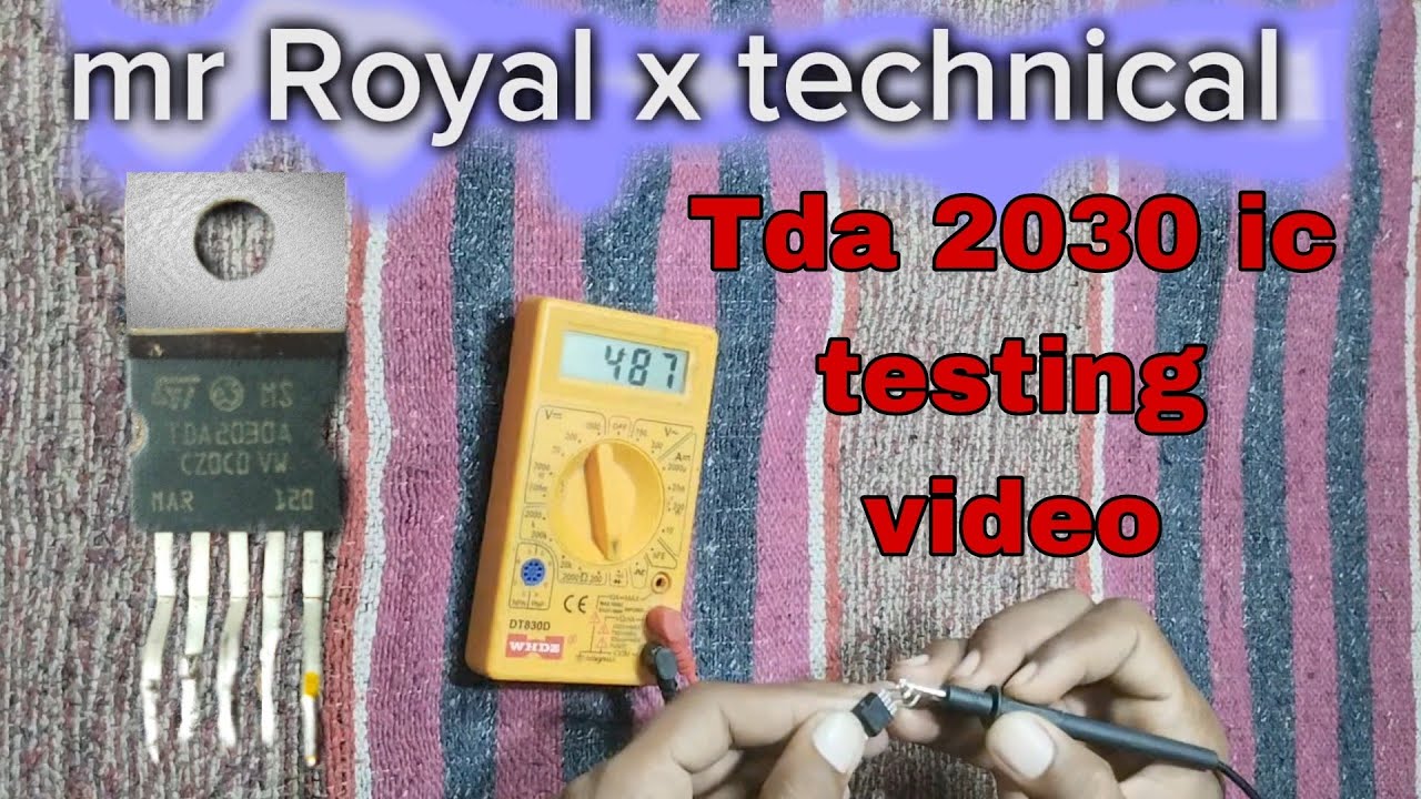 TDA 2030 ic को कैसे check kare how to check 2030 ic at home - YouTube