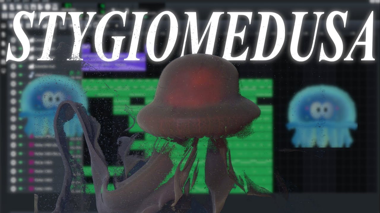 making a beat for the stygiomedusa (giant ghost jelly) - YouTube