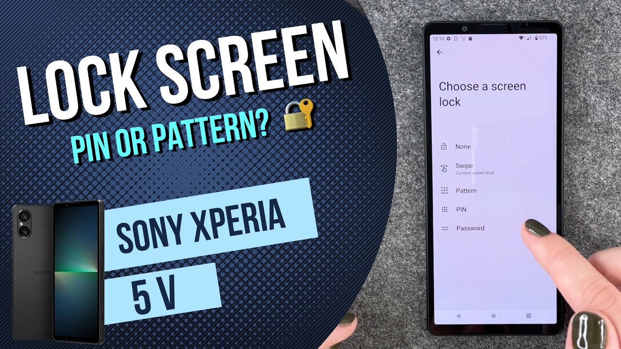 Sony Xperia 5 V - How to set up screen lock • 📱 • 🀡 • ☡ • Tutorial ...