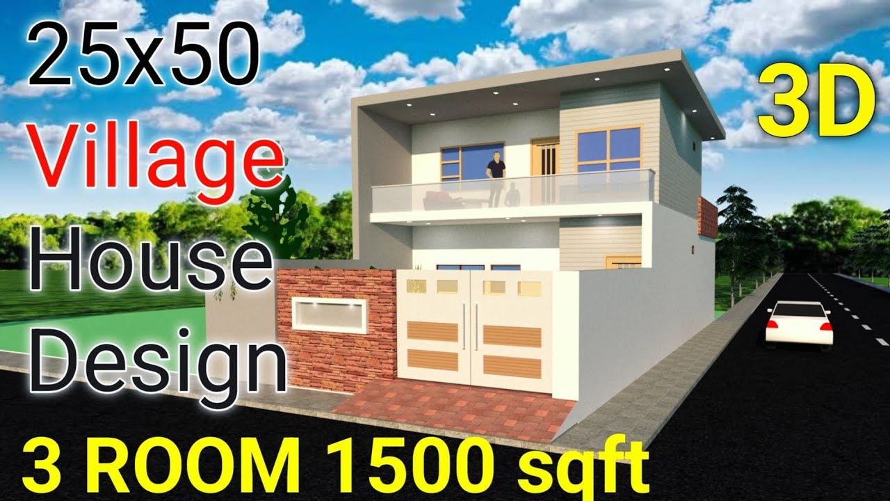 25x50 home plan east facing || 25x50 house design 3d #house - YouTube