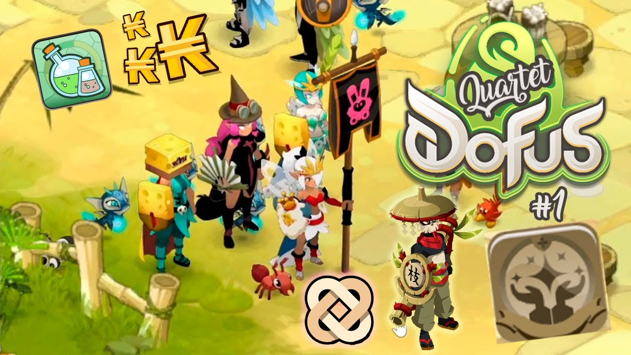 Dofus Quartet #1 ¡Tenemos gremio! + Misiones + Oficios - YouTube