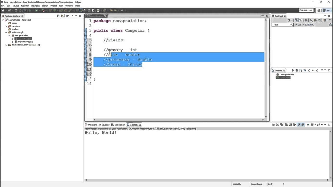 LaunchCode Java Track - Class Design - YouTube