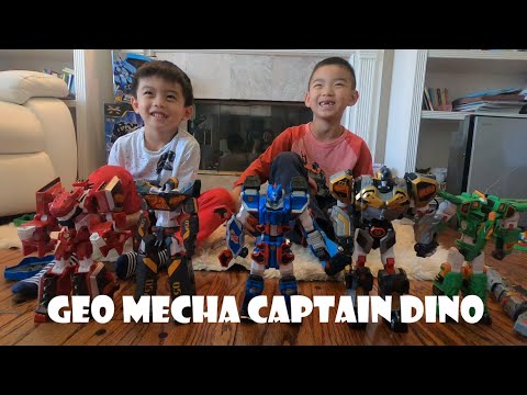 Geo Mecha Captain Dino Tyrannotooth Stegotank Pterostorm Brachiocannon ...