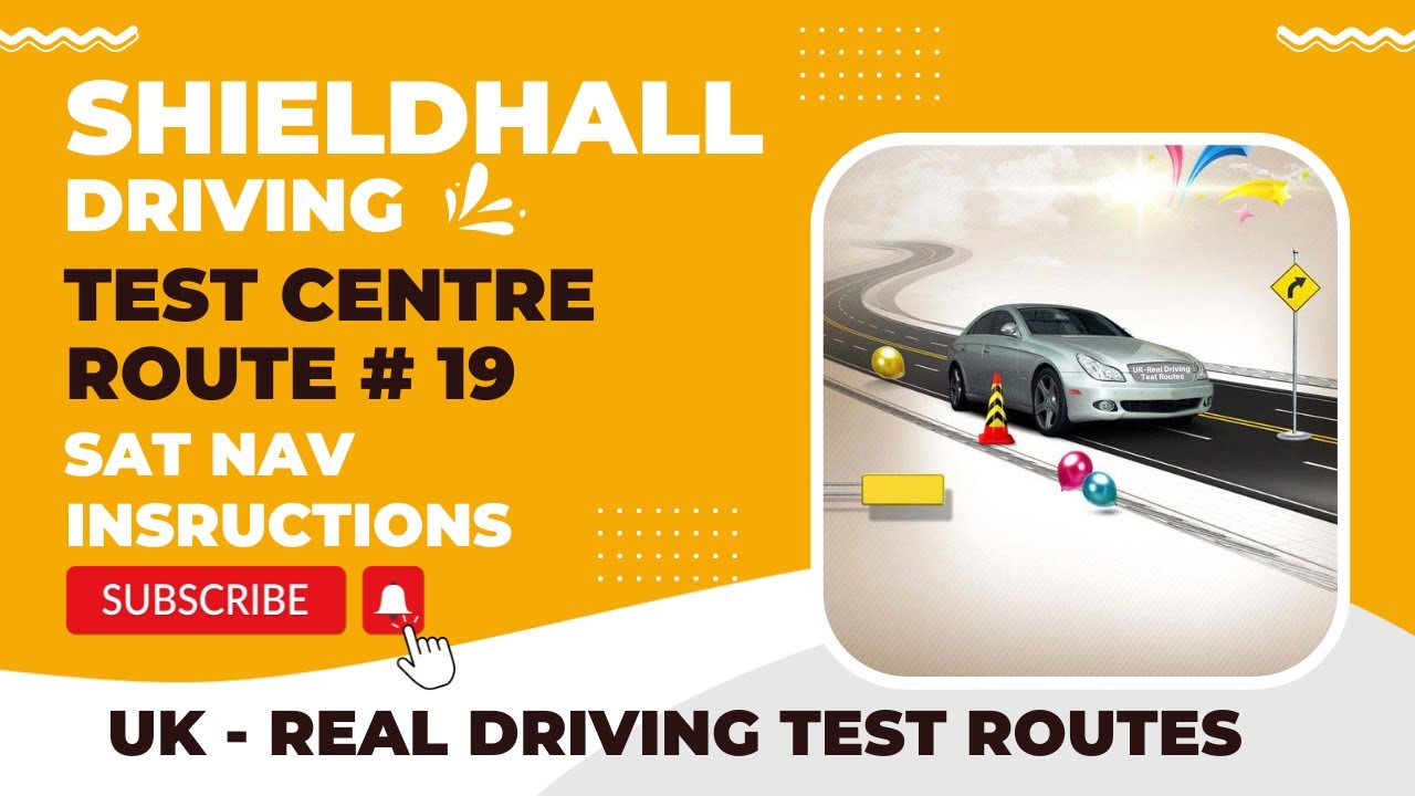 New Shieldhall Driving test Route 7 with SAT Nav Instructions | 4K ...