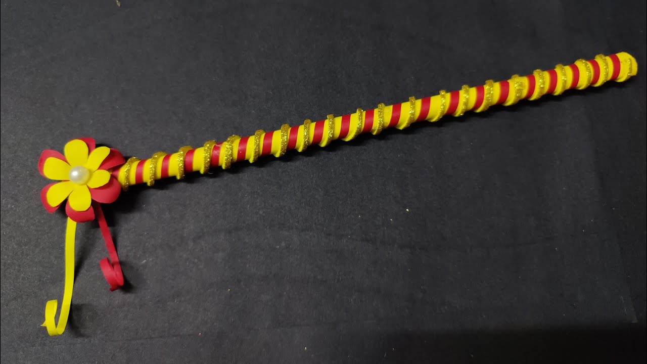 Paper Flute For Krishna/DIY Paper Bansuri/How To Make Paper Flute ...