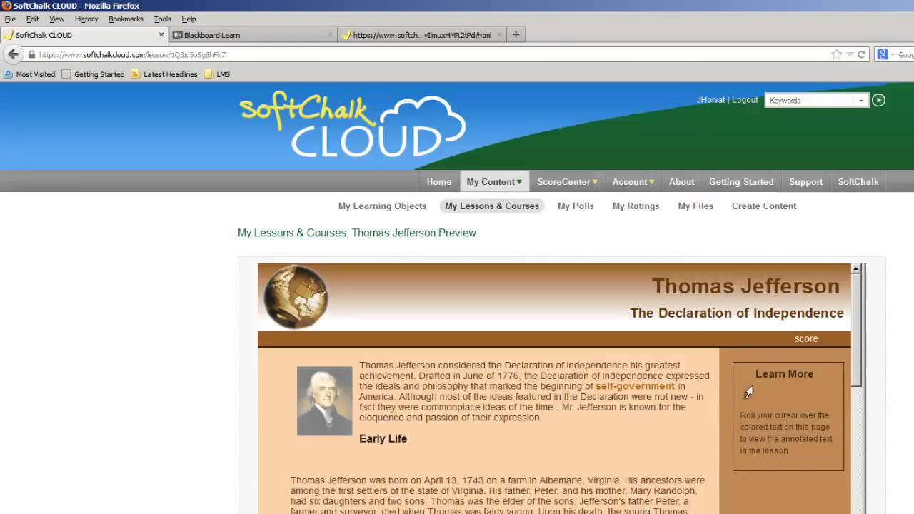 Using SoftChalk Cloud & Create with Blackboard - YouTube