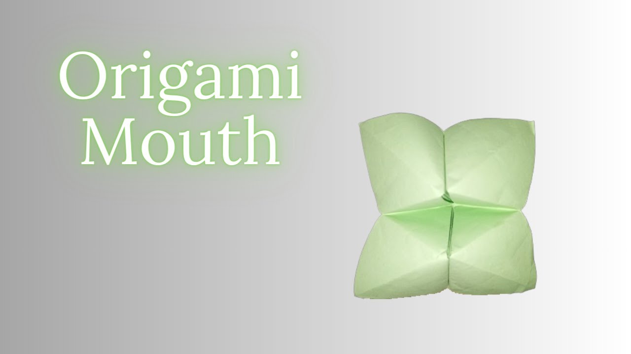 How To Make Easy Origami Mouth - YouTube