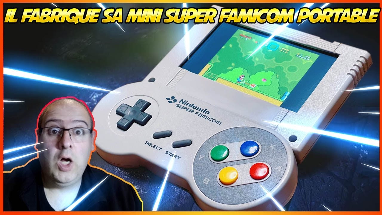 Il se crée sa mini Nintendo super Famicom portable - YouTube