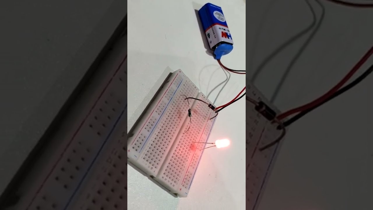 Diode as a switch/ Glow LED using Diode - YouTube