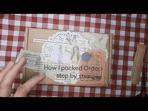 How I packed order | small business | journal kit packaging - YouTube