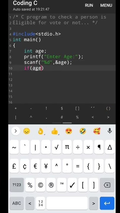 #C Program to check Eligibility for Vote | Eligible for vote or not in C | C programming | # ...