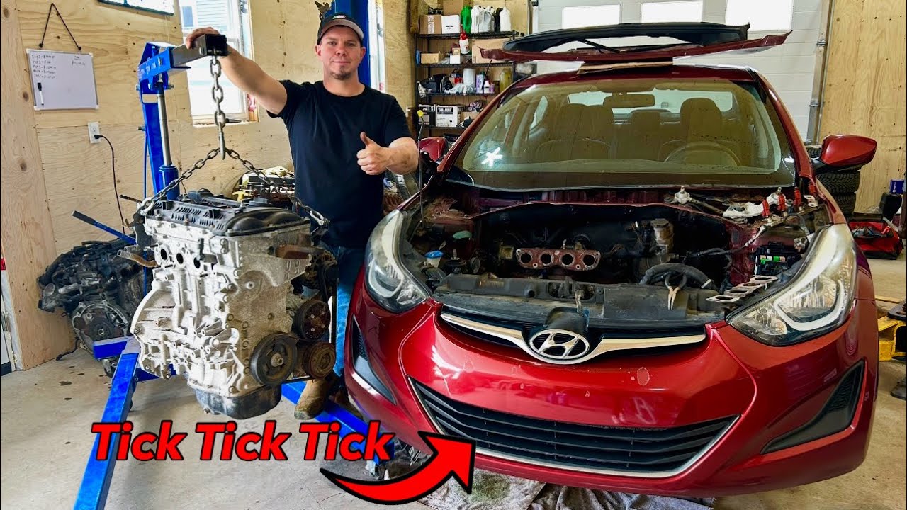 Hyundai Elantra Engine Replacement! IN 6 HOURS OR LESS! STEP BY STEP ...