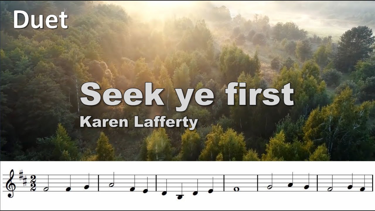 Seek ye first (the Kingdom of God), beautiful two Bb trumpet (Duet ...