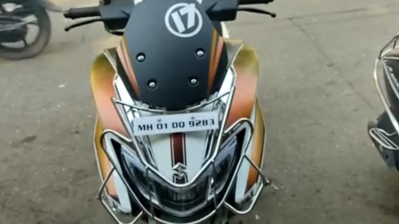 SUZUKI BURGMAN UNIQUE MODIFICATION GRAPHICS 🤩 - YouTube