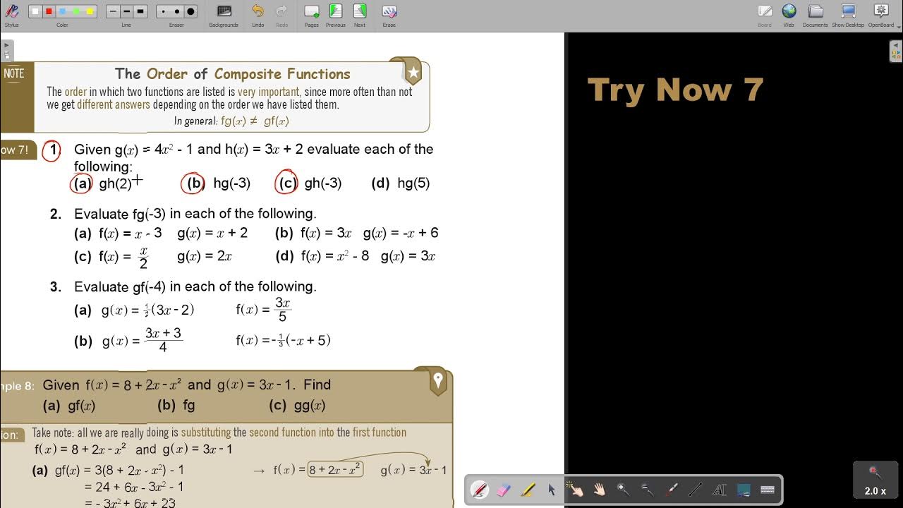 3 7 Graphs and Functions and Coordinate Geometry Combining Functions ...