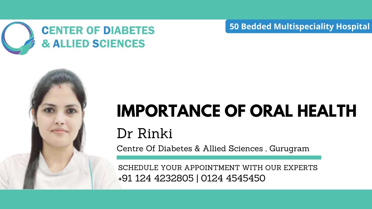 Dr Rinki @ CDAS Hospital, Gurugram @ Talks About Importance Of Oral ...