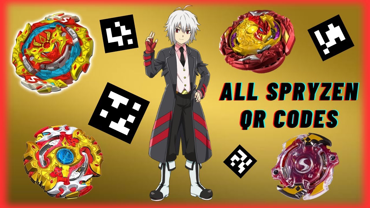 All Spryzen QR Codes - BEYBLADE BURST APP - YouTube