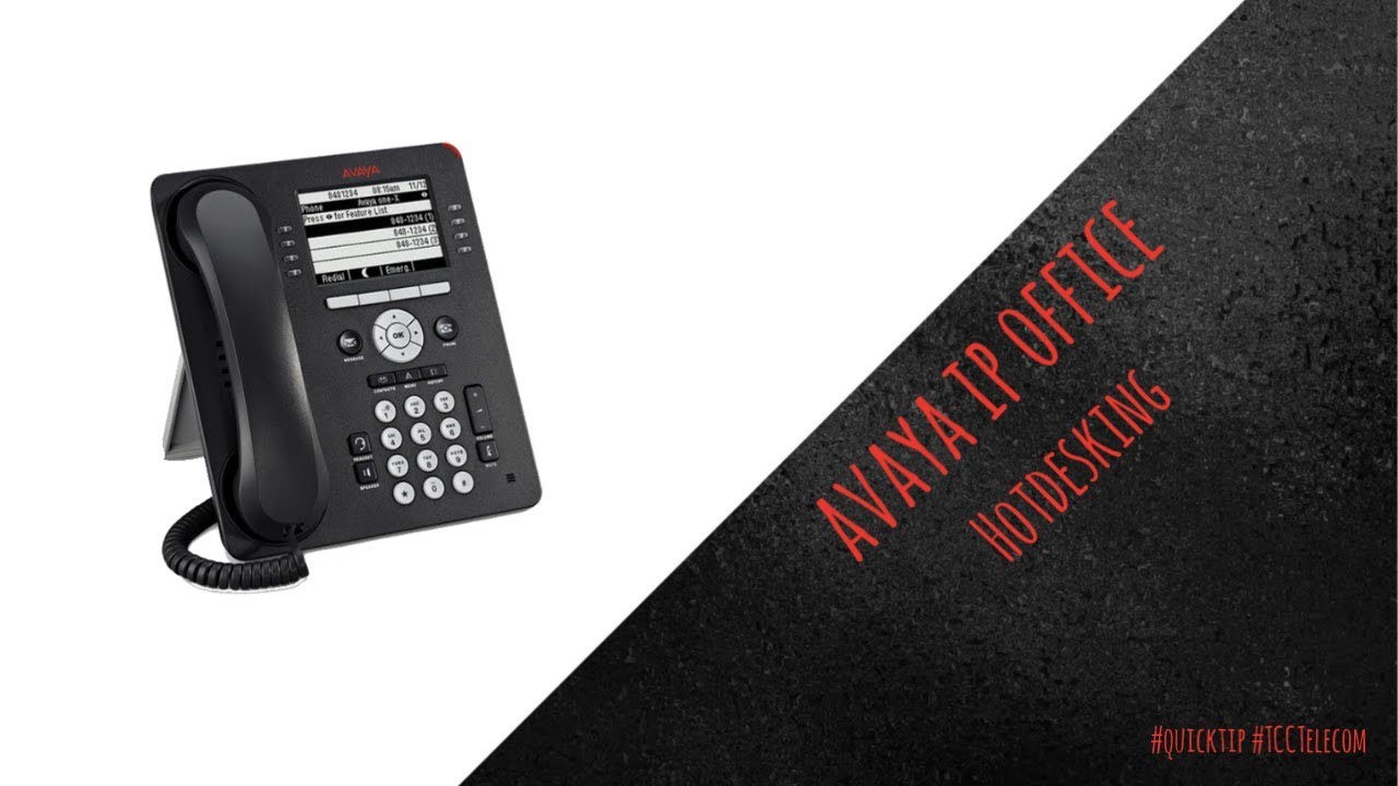 How to Hot Desk Your Avaya Phone - YouTube