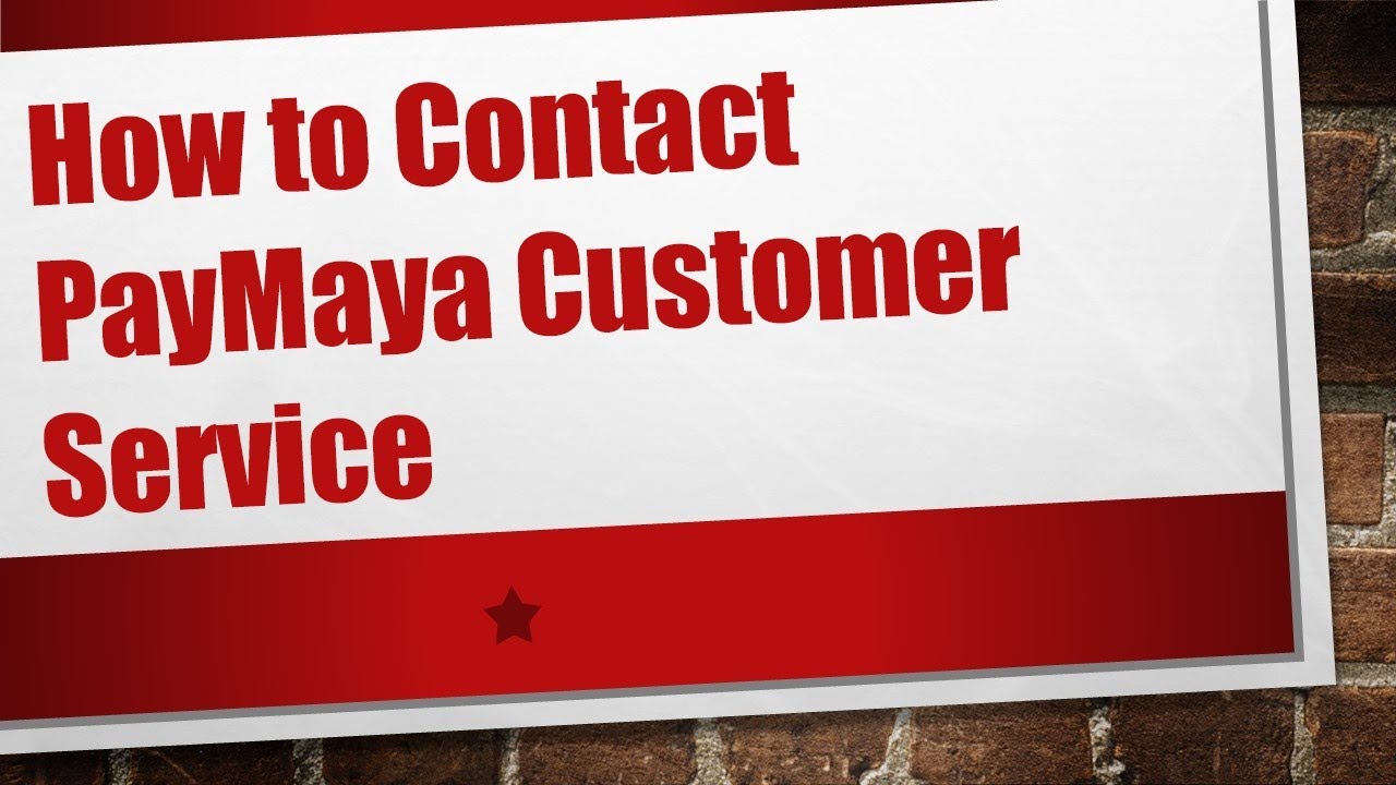 How to Contact PayMaya Customer Service - YouTube