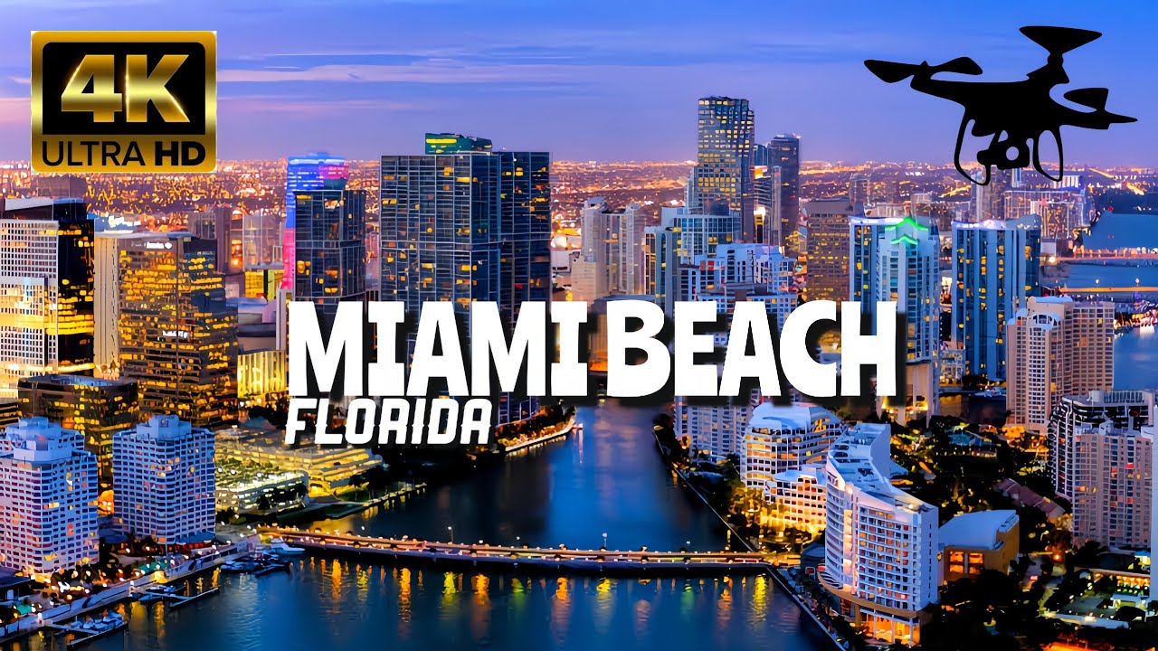 Miami Beach, Florida In 4K By Drone - Amazing View Of Miami Beach ...
