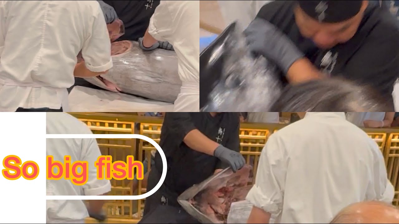 As master chef 👩‍🍳 90 kg fish made ready 10 minutes between #tunafish ...
