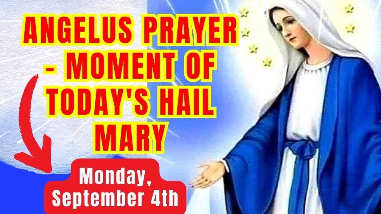 🛑Angelus Prayer Monday, September 4 Moment of today's Hail Mary I've ...