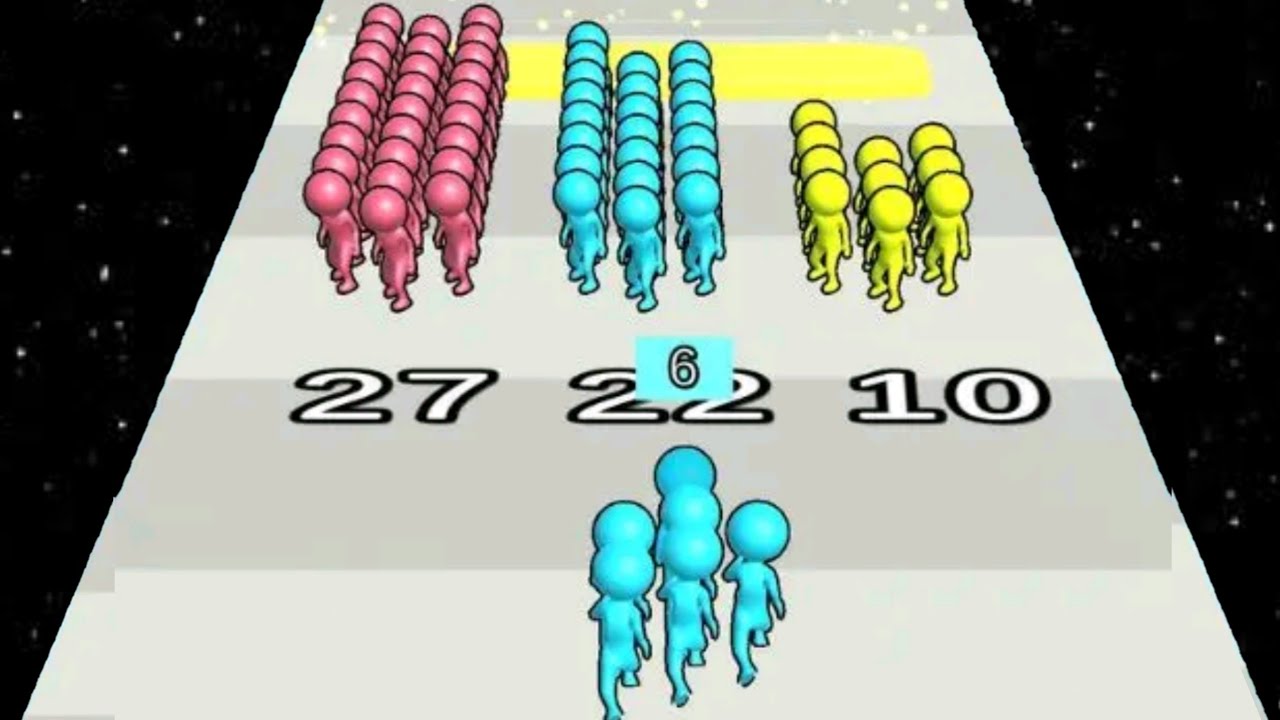 Crowd Master Run Pusher - All Levels 1-19 Gameplay - YouTube