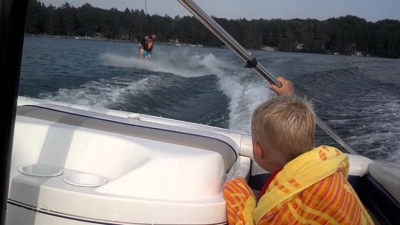 Johnny wakeboarding with ralph - YouTube
