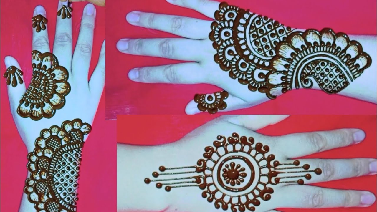 Top 3 mehndi designs for party wear|simple mehndi designs|easy mehndi ...