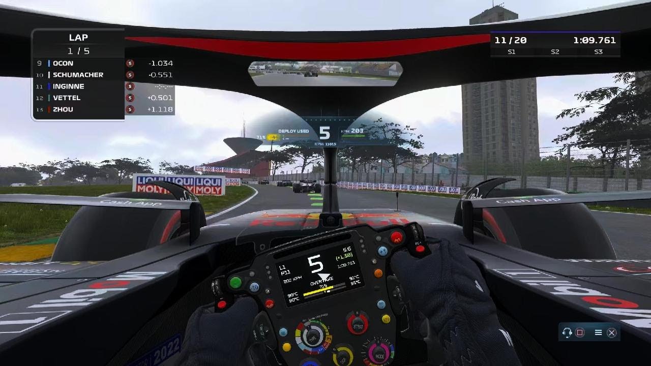 F1 22 GP Brasil cockpit view RedBull - YouTube