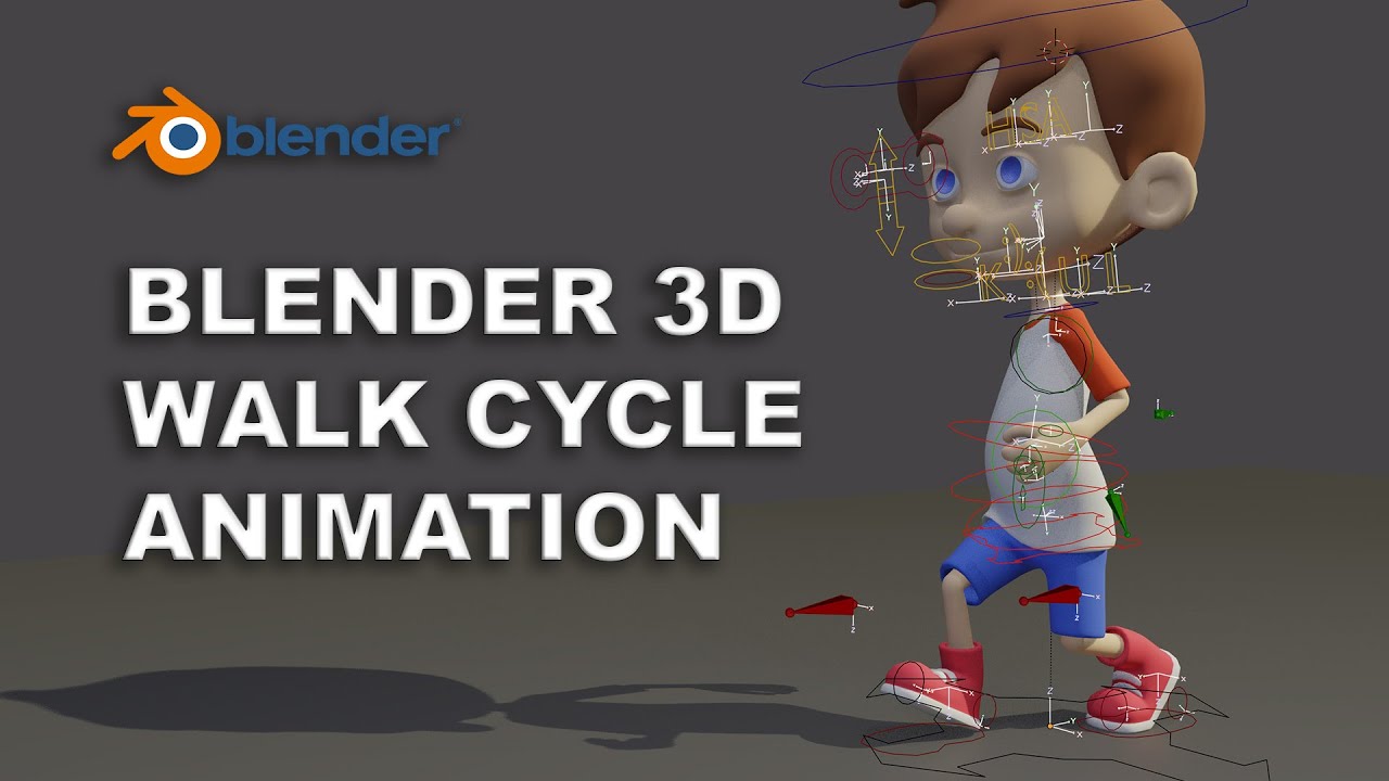 Blender 3D Walk Cycle Animation Lesson - YouTube